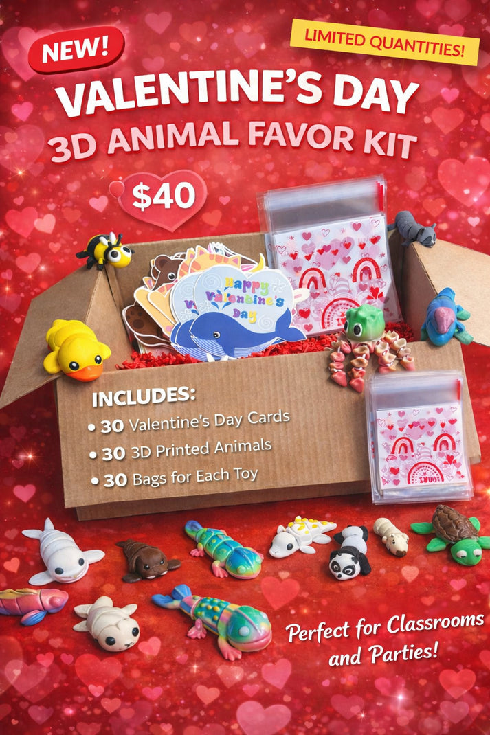 Classroom 3D Printed Animal Kit – The Print Shop